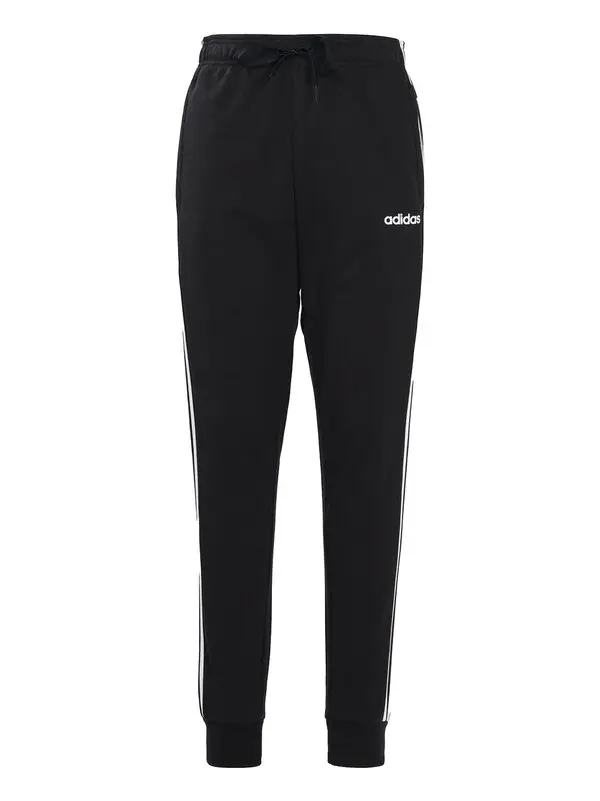 Adidas Essentials 3-stripes Tapered Cuffed Pants - Black