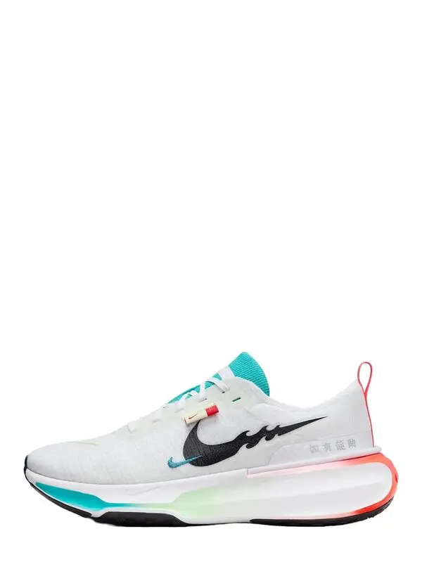 Nike Zoomx Invincible 3 Athletic Sneakers - White/dusty Cactus/bright Crimson