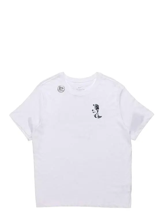 Nike Short Sleeve T-shirt With Graffiti Graphic - White