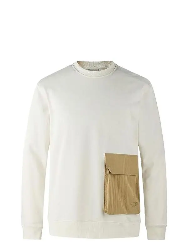The North Face Hybrid Pocket Crewneck Sweater - Beige