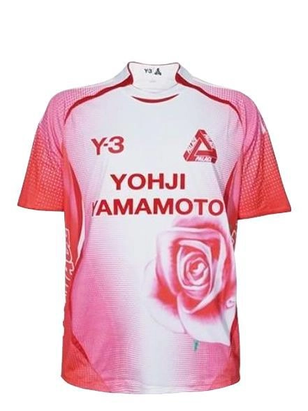 Adidas Y-3 X Palace Graphic Rose T-shirt - White/red
