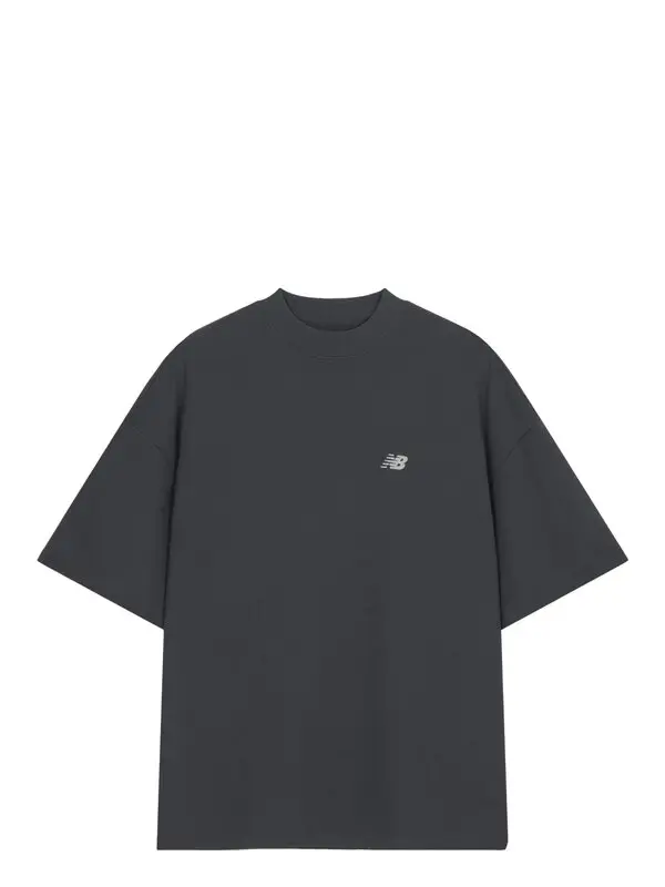 NEW BALANCE Logo Cotton T-shirt - Grey