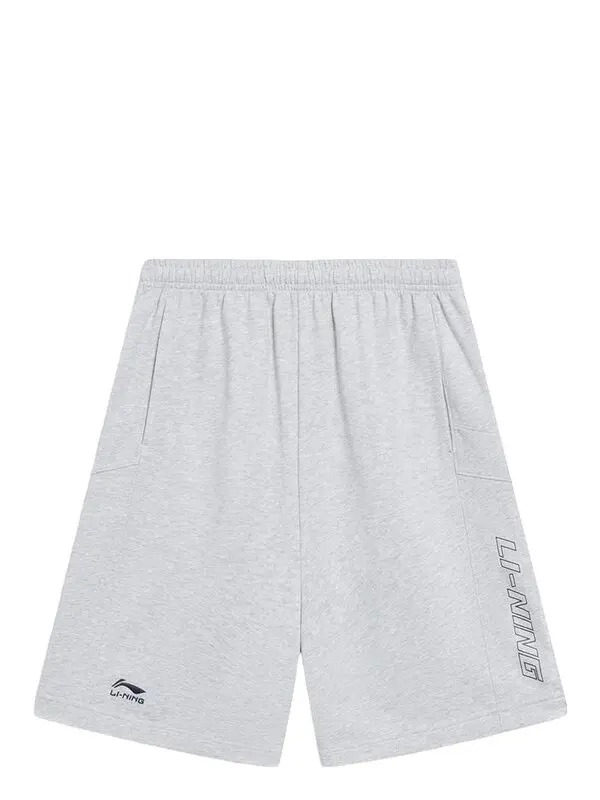 LI-NING Graphic Straight Shorts - Grey/black