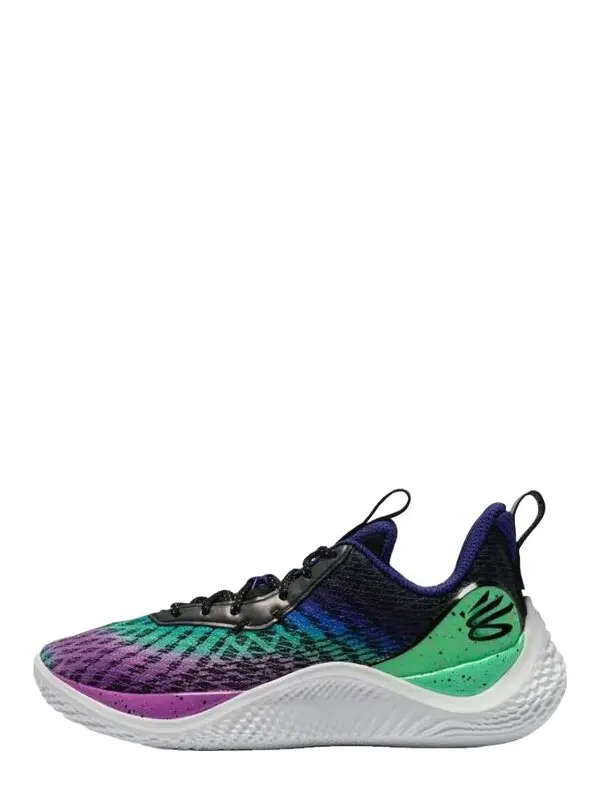 Under Armour Curry Flow 'northern Lights' Sneakers - Black/blitz Red/antifreeze