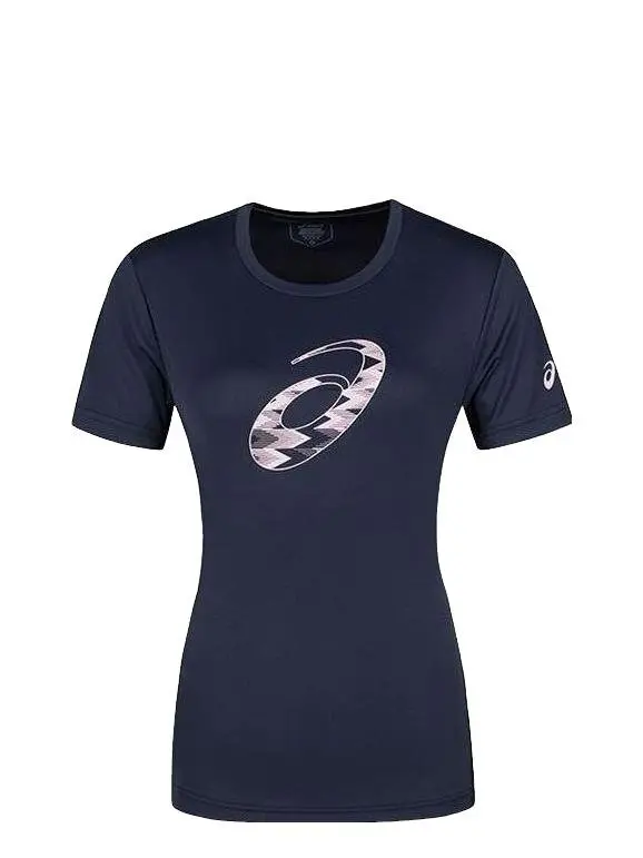 Asics Spiral Graphic Short Sleeve T-shirt - Midnight