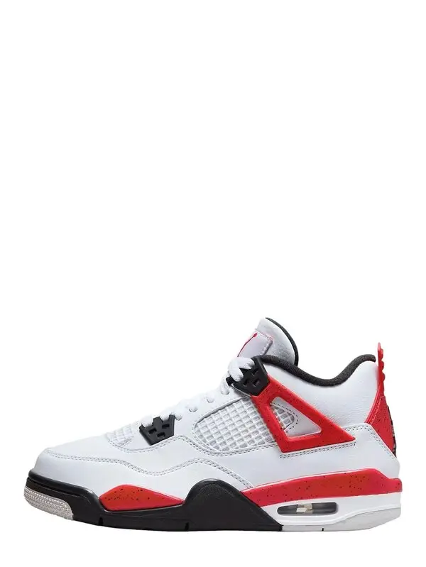 JORDAN 4 Retro "red Cement - White/fire Red/black