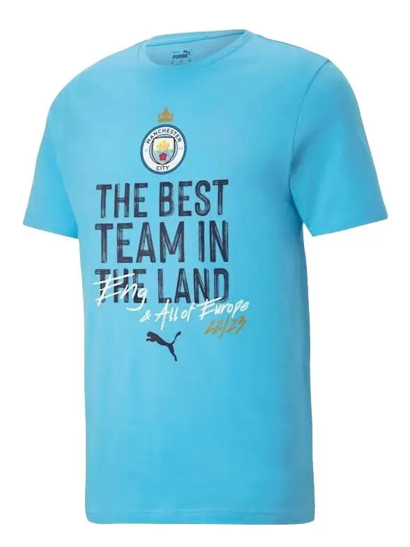 PUMA X Manchester City Ucl 22/23 Winners T-shirt - Blue