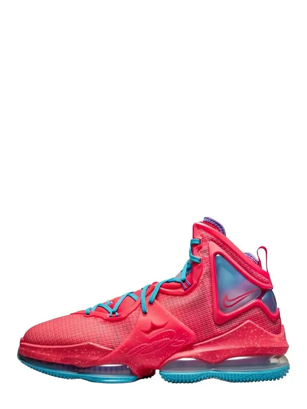 Nike Lebron 19 Ep 'king's Crown' High Top Lace-up Sneakers - Red/siren Red/laser Blue