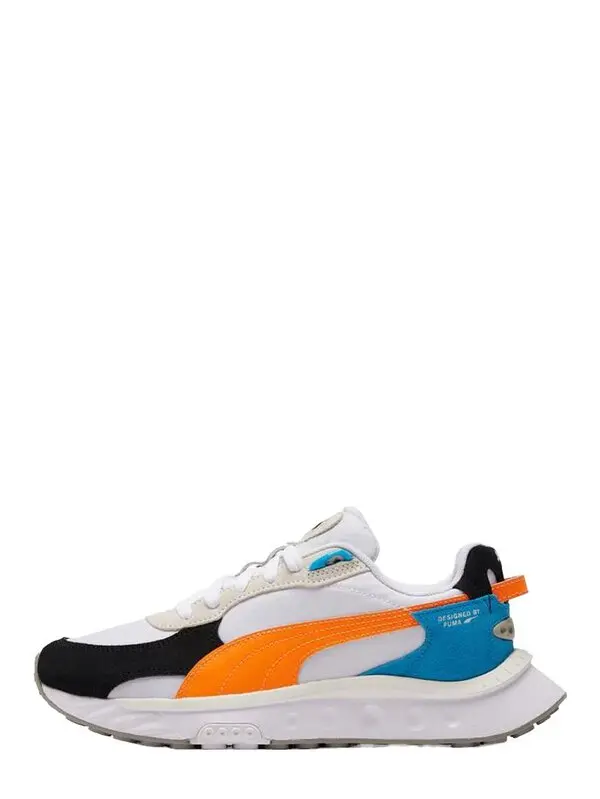 PUMA Wild Rider Rollin' Sneakers - Black/white/yellow