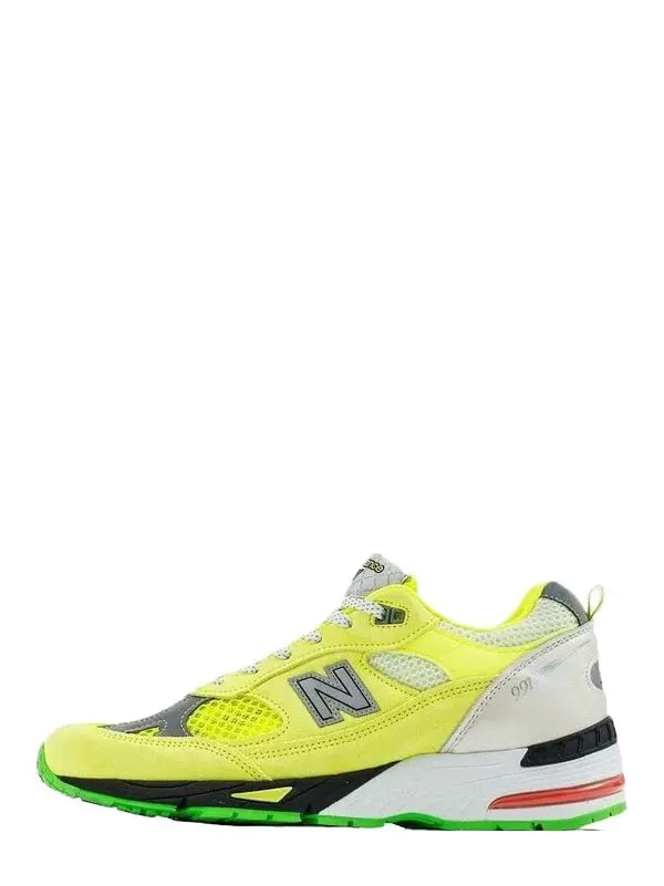 NEW BALANCE Aries X 991 Made In England "neon - Yellow