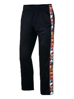 JORDAN Cny Tricot Printing National Flag Sports Long Pants - Black