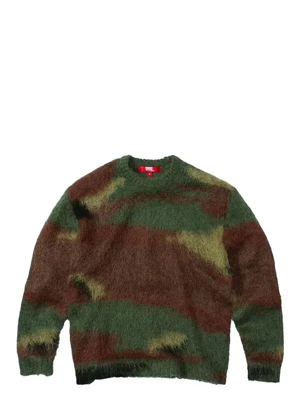 Supreme X Junya Watanabe Comme Des Garons Brushed Camo Sweater - Green/brown
