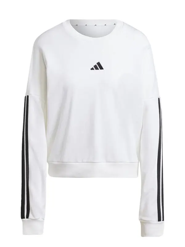 Adidas Essentials 3-stripes French Terry Sweatshirt - White