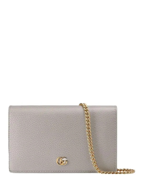 Gucci Gg Marmont Mini Chain Bag - Light Grey