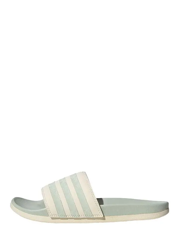Adidas Adilette Comfort Slide - Wonder White/linen Green/linen Green