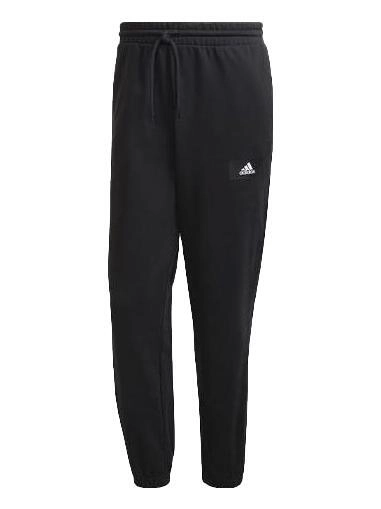 Adidas Logo Printing Solid Color Loose Sports Pants/trousers/joggers Black - Default Color