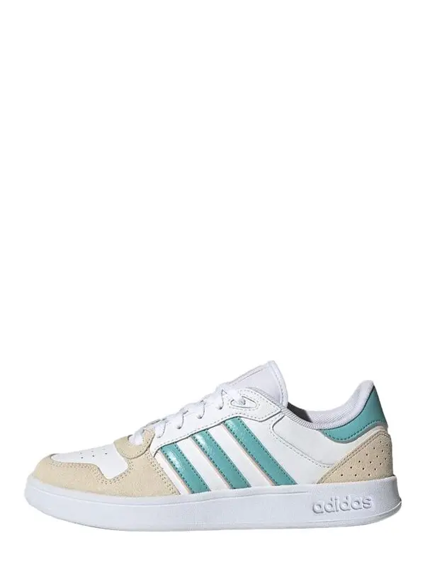 Adidas Breaknet Plus Low Top Sneakers - Cloud White/blue/khaki