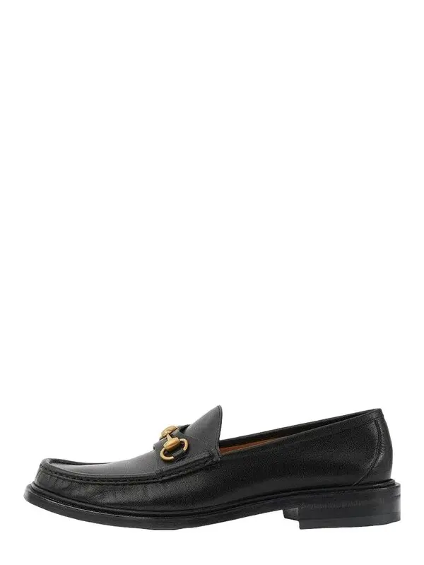 Gucci Horsebit Leather Loafers - Black