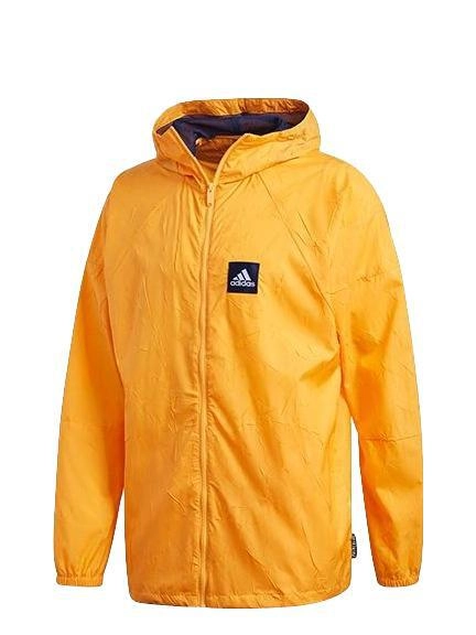 Adidas Zip-up Hooded Track Jacket - Yellow