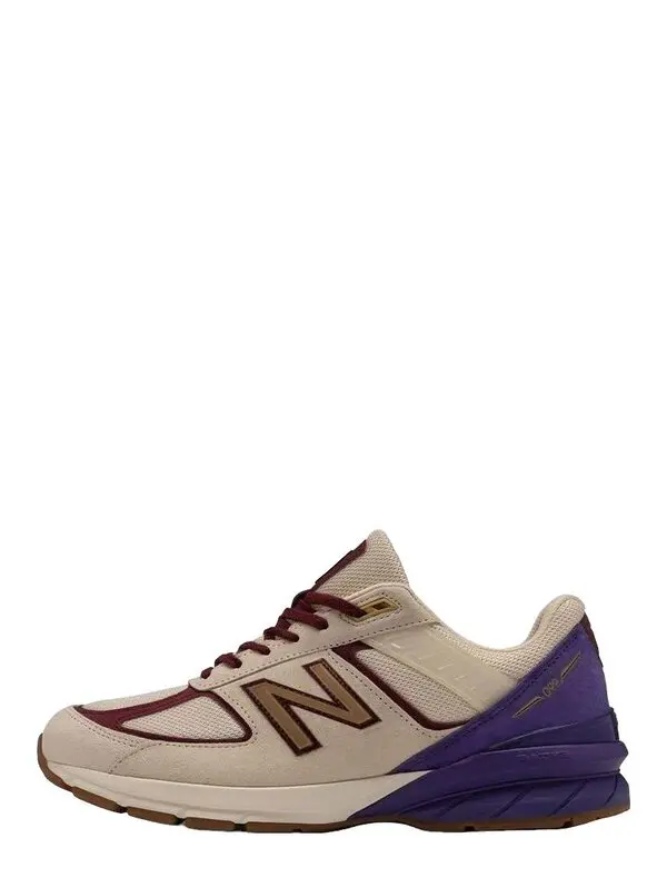 NEW BALANCE 990v5 Made In Usa "black History Month" Sneakers - Light Brown/purple