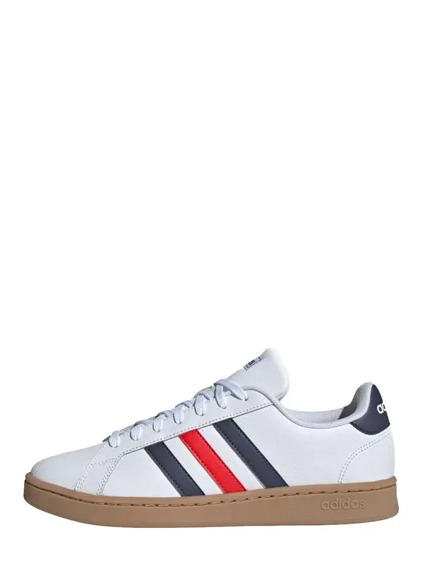 Adidas Grand Court "active Red" Sneakers - White
