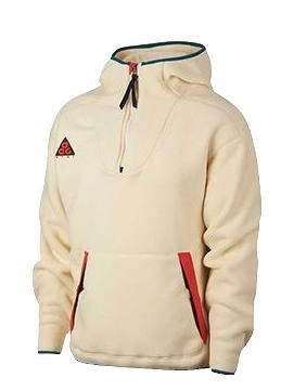 Nike Fleece Half-zip Jacket - White
