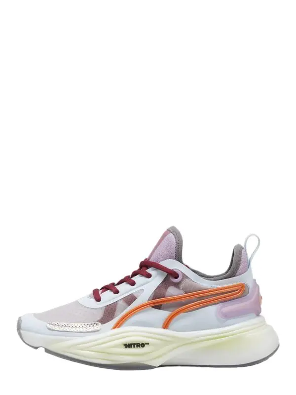 PUMA Pwr Xx Nitro Squared X Lemlem Sneakers - Icy Blue/frozen Grape/cayenne Pepper