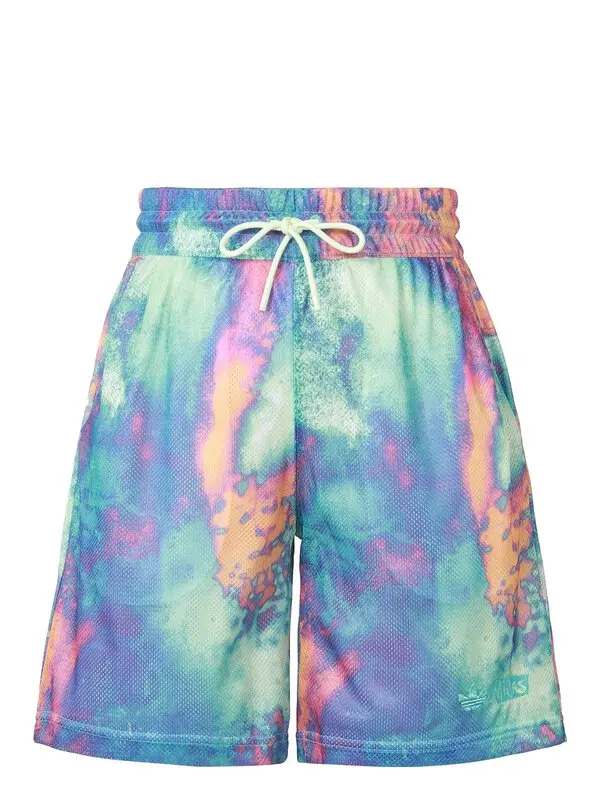 Adidas Originals Tie Dye Logo Casual Sports Shorts - Multi-color