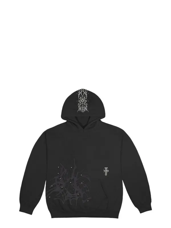 TRAVIS SCOTT Cactus Jack Fw22 Studded Hoodie - Black