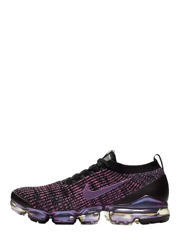 Nike Vapormax Flyknit 3 Sneakers - Black/blue Lagoon-laser Fuchsia-metallic Silver