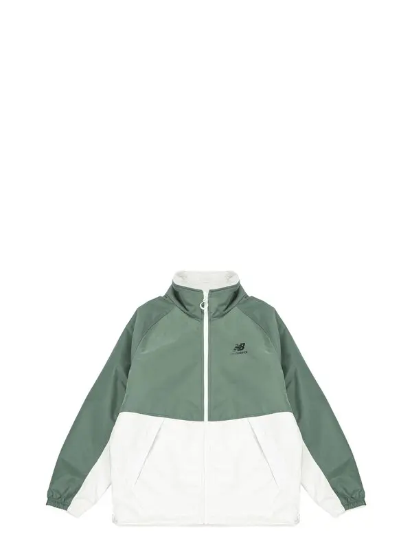 NEW BALANCE Reversible Fleece Jacket - White/green