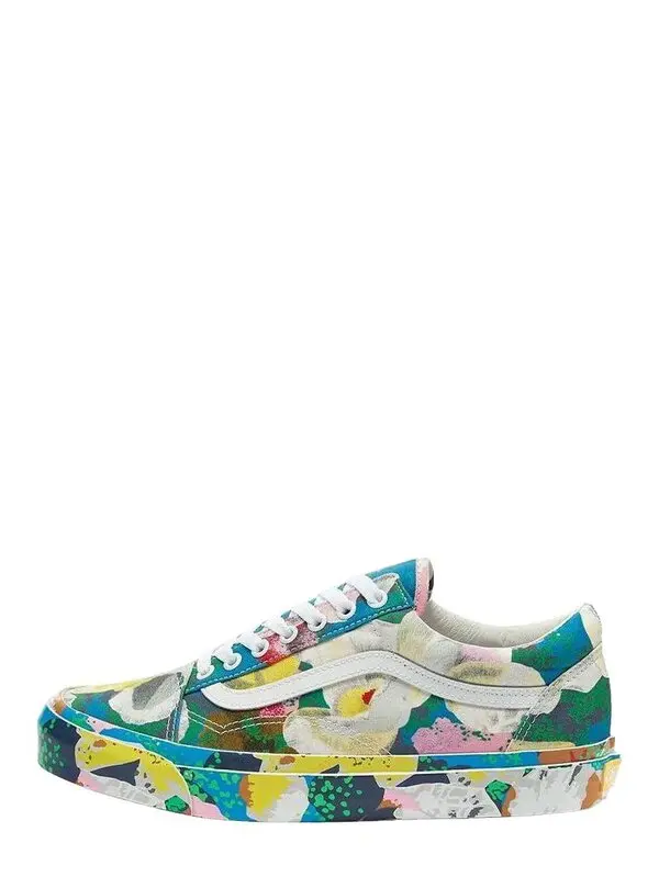 VANS X Kenzo Og Old Skool Lx Floral Sneakers - Blue/pink/green