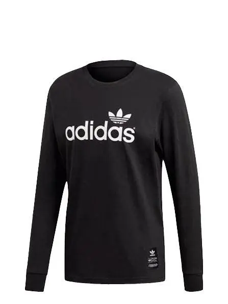 Adidas Long Sleeve Printed Shirt - Black