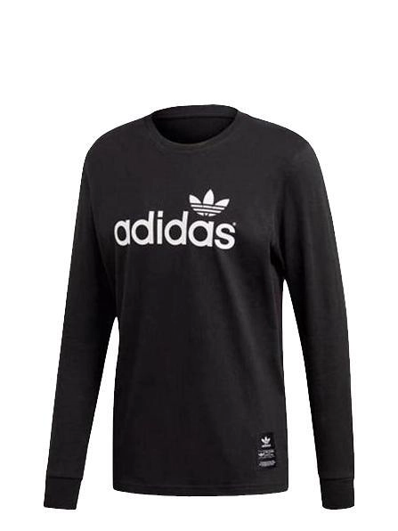 Adidas Long Sleeve Printed Shirt - Black