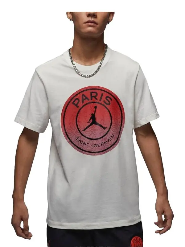 JORDAN Paris Saint-germain Graphic T-shirt Asia Sizing - Sail