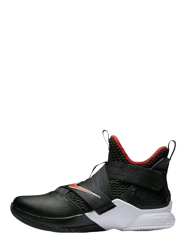 Nike Lebron Soldier 12 High Top Athletic Sneakers - Black