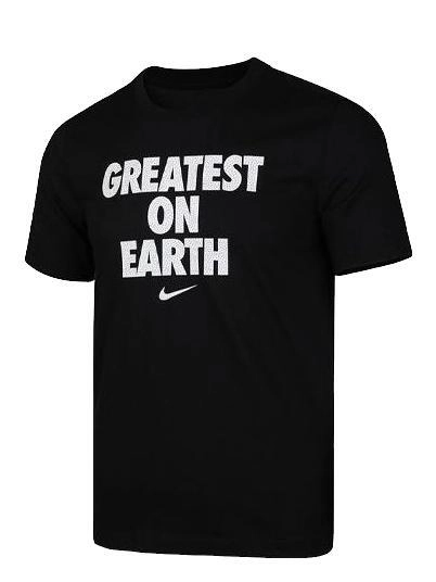Nike Basketball Short Sleeve "greatest On Earth - Black