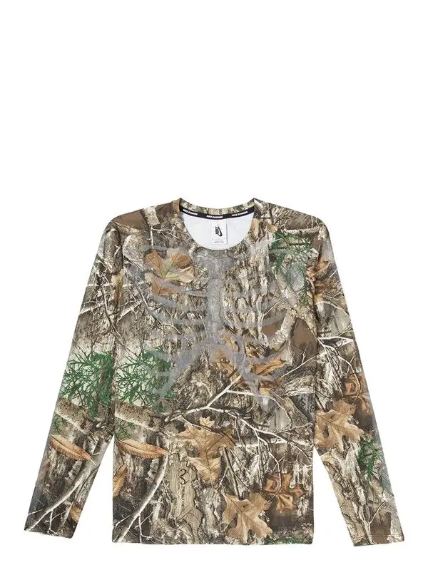 Nike Long Sleeve Skeleton Tee - Brown