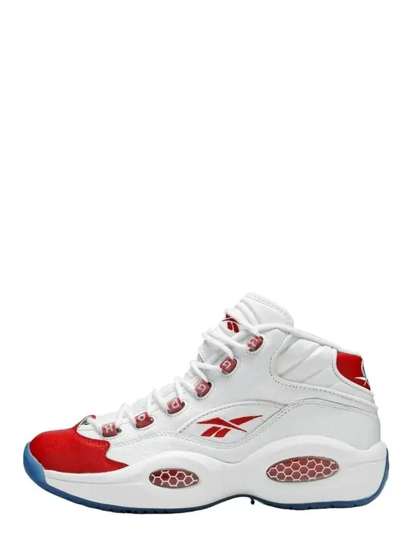 REEBOK Question Mid "white Pearlized Red - Red