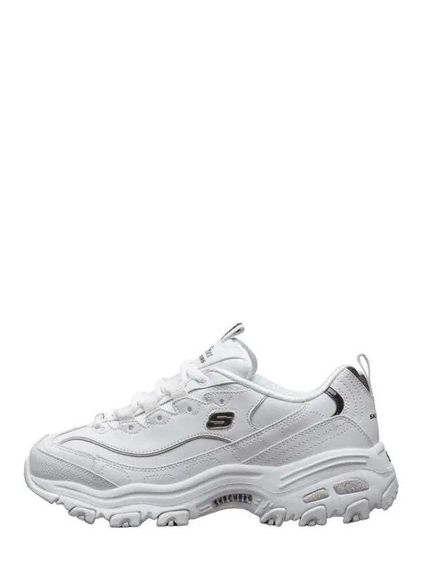 Sketchers D'lites Gs Athletic Sneakers - White/black