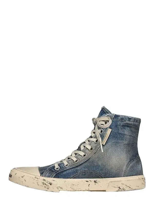 Balenciaga High Top Sneakers - Blue/white/black