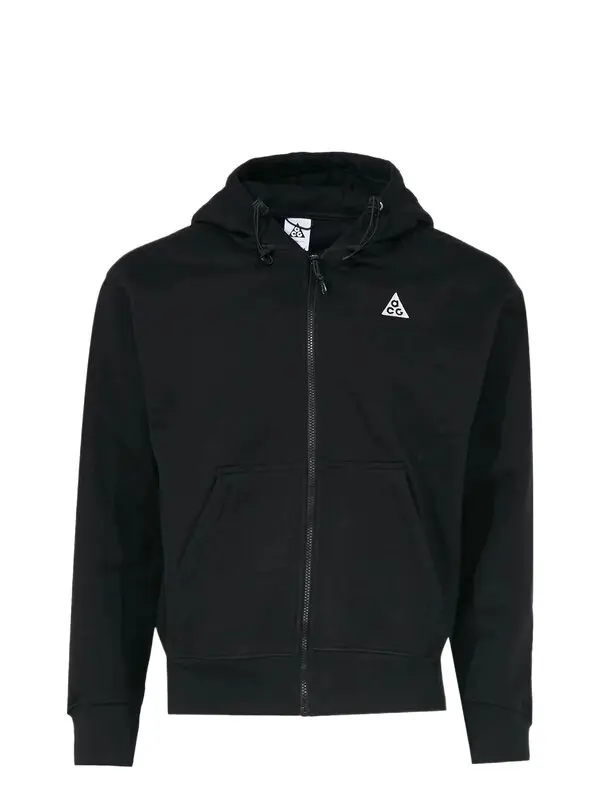 Nike Logo Zip-up Hoodie - Black