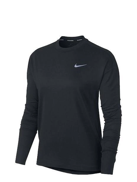 Nike Element Long Sleeve Running Top - Black