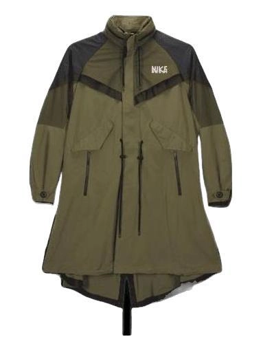 Nike X Sacai Shell Trench Jacket - Medium Olive