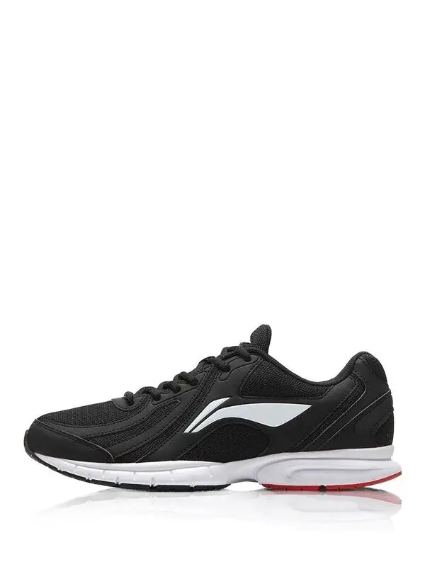 LI-NING One Piece Lightweight Running Shoes - Black/white/red