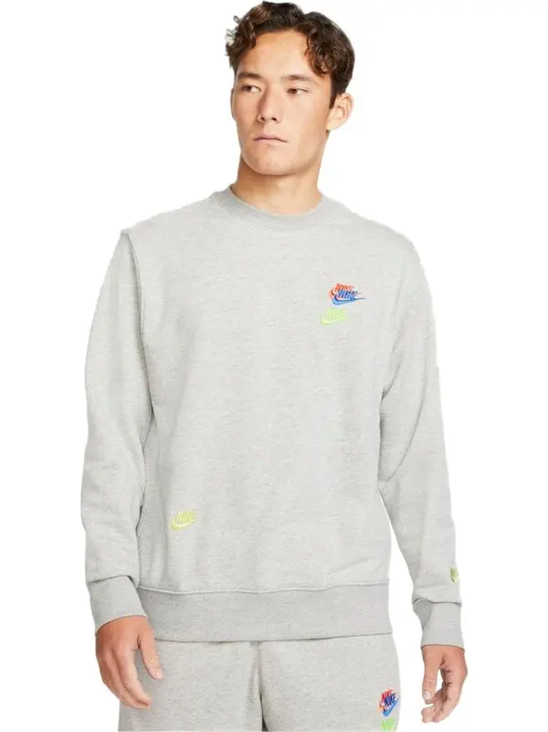 Nike Pullover Round Neck Sweatshirt - Grey