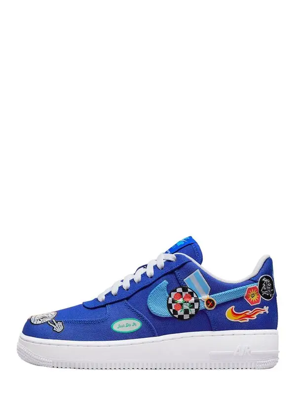 Nike Force 1 '07 'patched Up Los Angeles' Sneakers - Blue/white