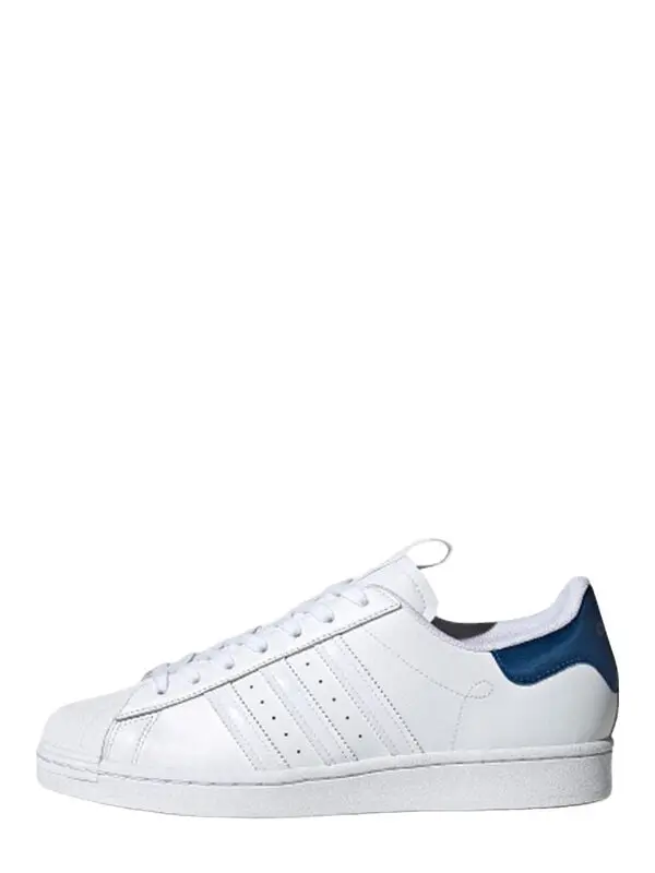 Adidas Originals Superstar Retro Low Top Sneakers - White/blue