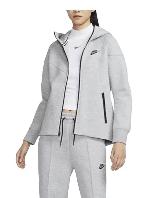Nike Tech Fleece Full Zip Hoodie - Grey