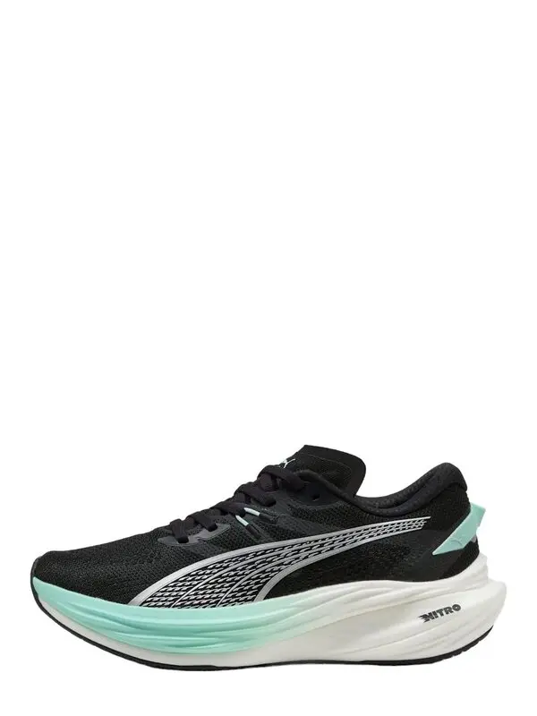PUMA Deviate Nitro 3 Athletic Sneakers - Black/mint Blue